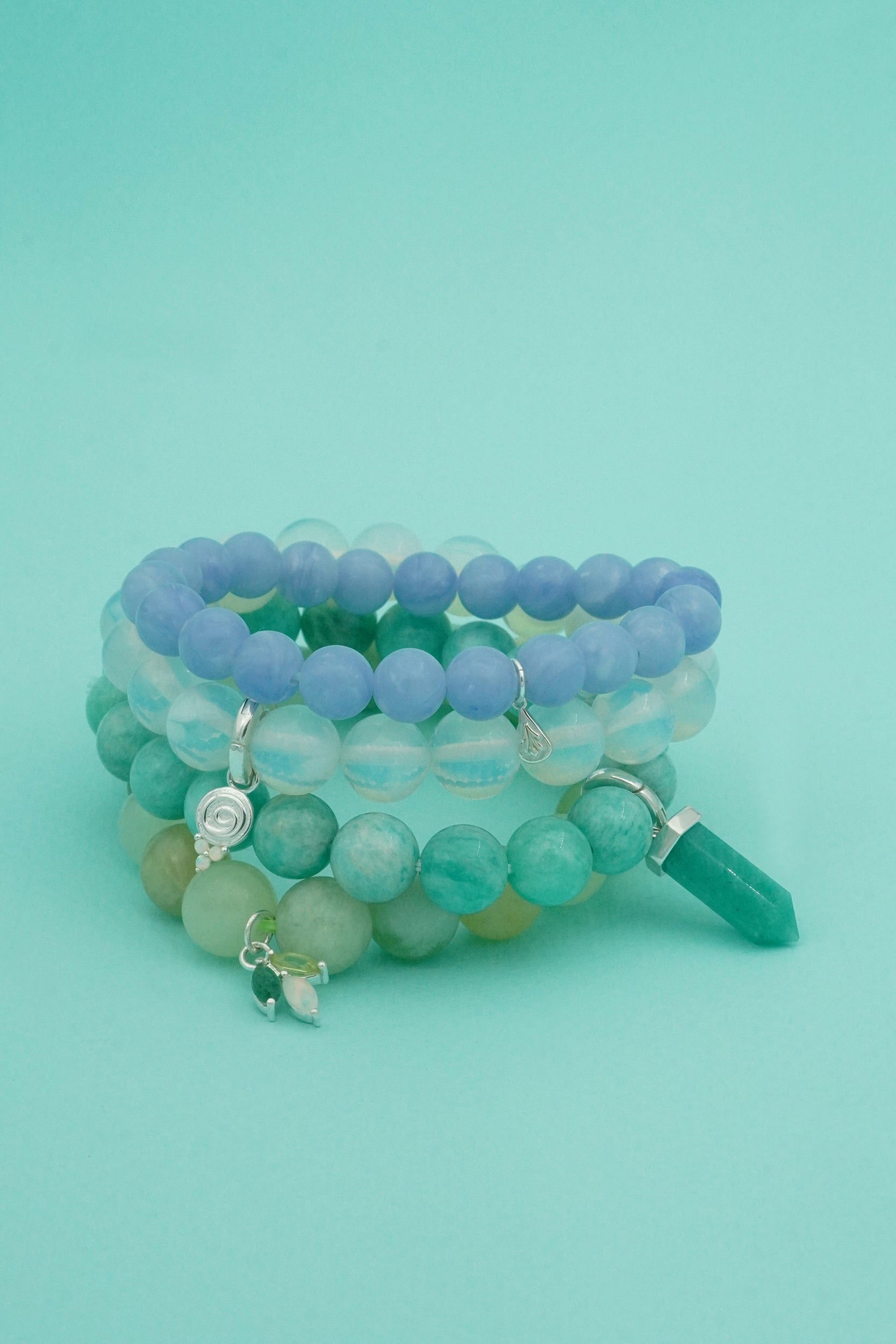 Silver Opal Gratitude Bracelet | Meaningful Beaded Jewellery NZ