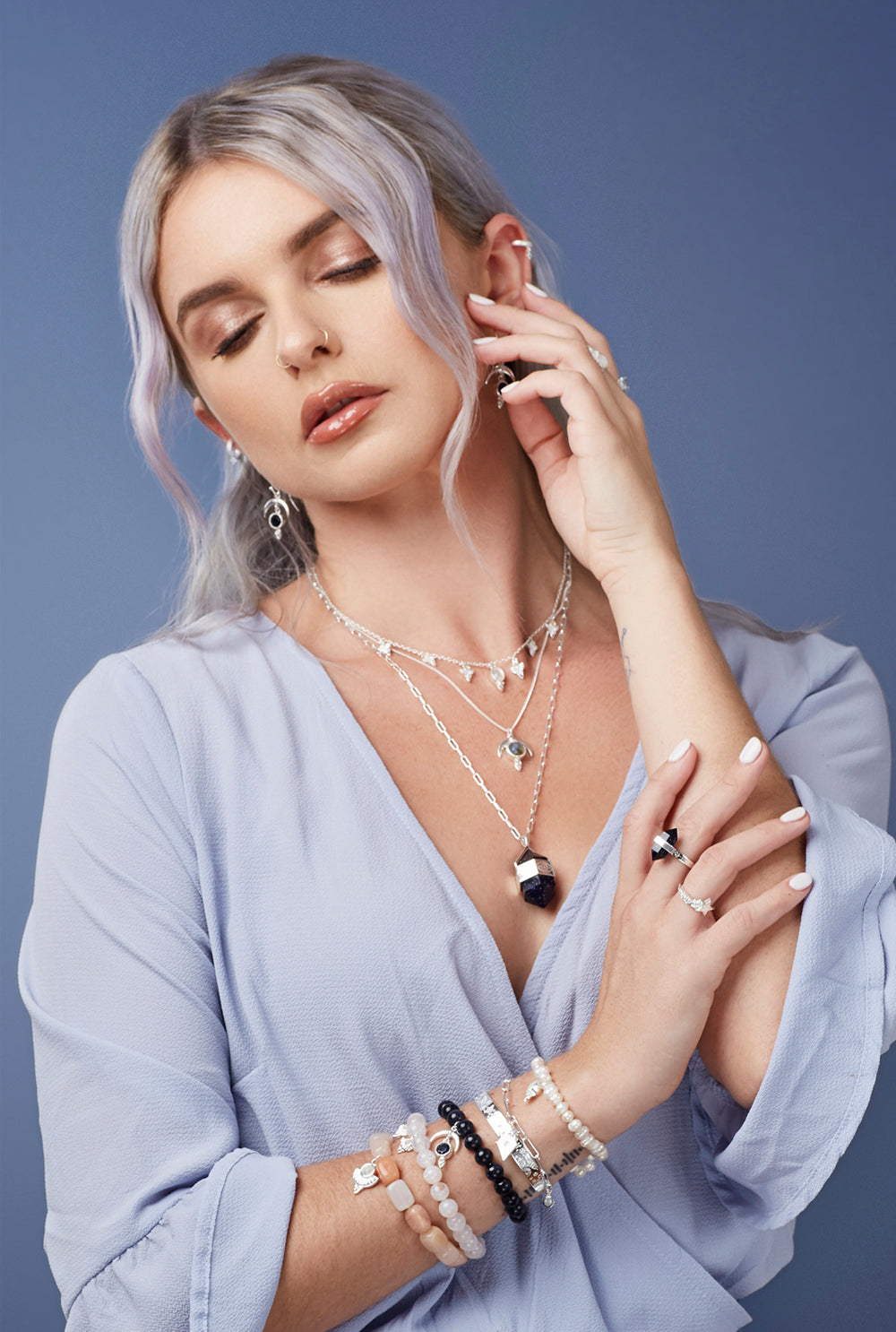 Guardian of the Night Necklace - Silver - Cloud Nine Jewels