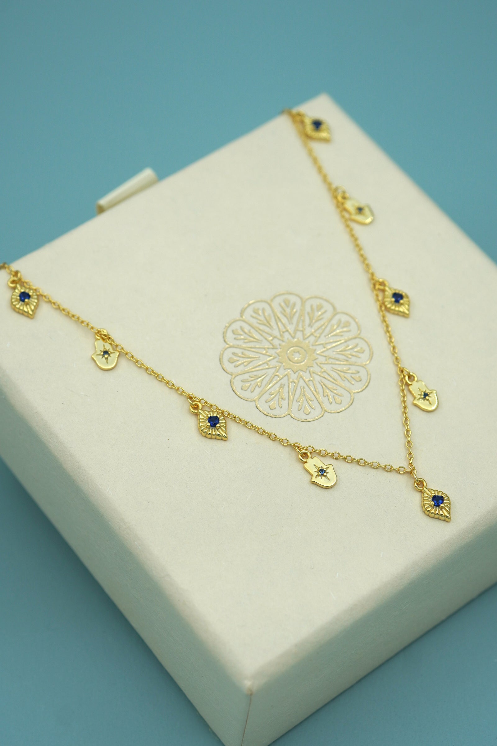 Divine Protection Necklace Gold | Spiritual Gold Necklace