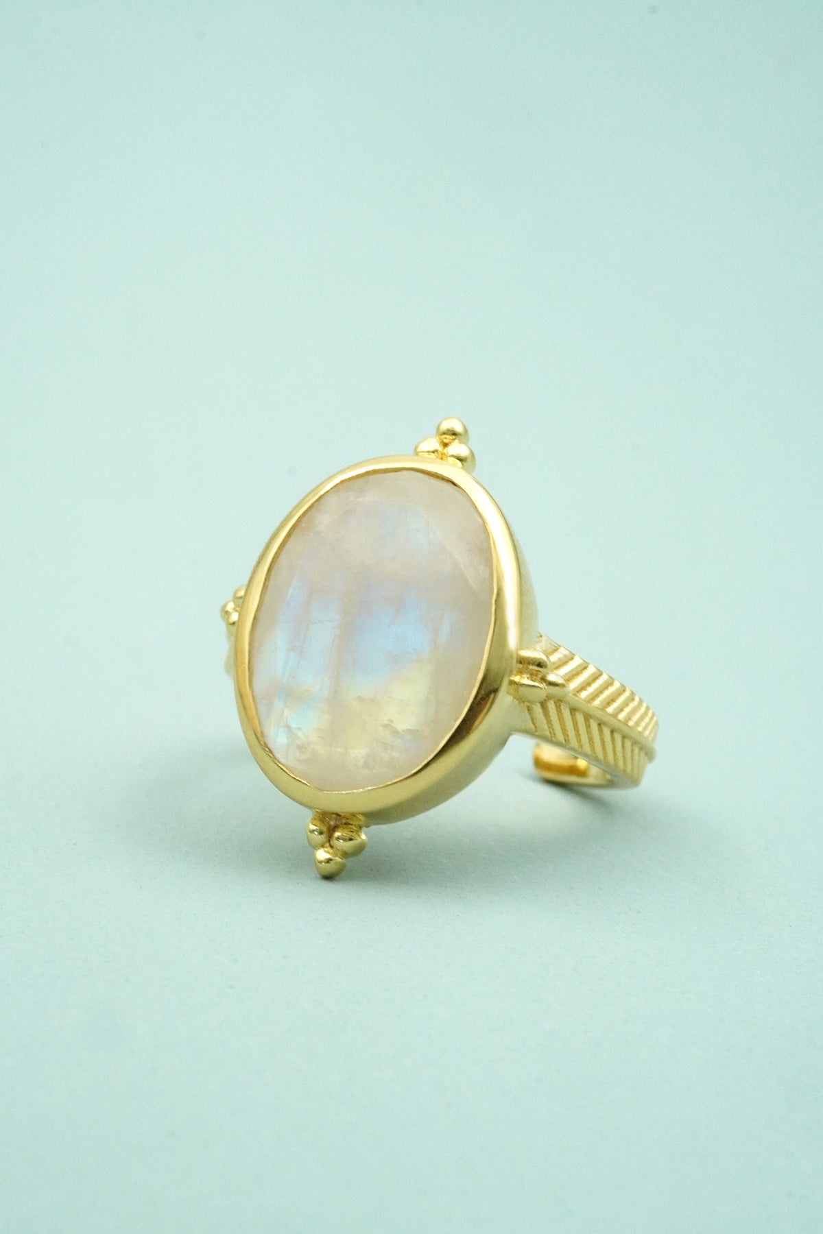 Guardian Angel Moonstone Ring | Cloud Nine Jewellery NZ
