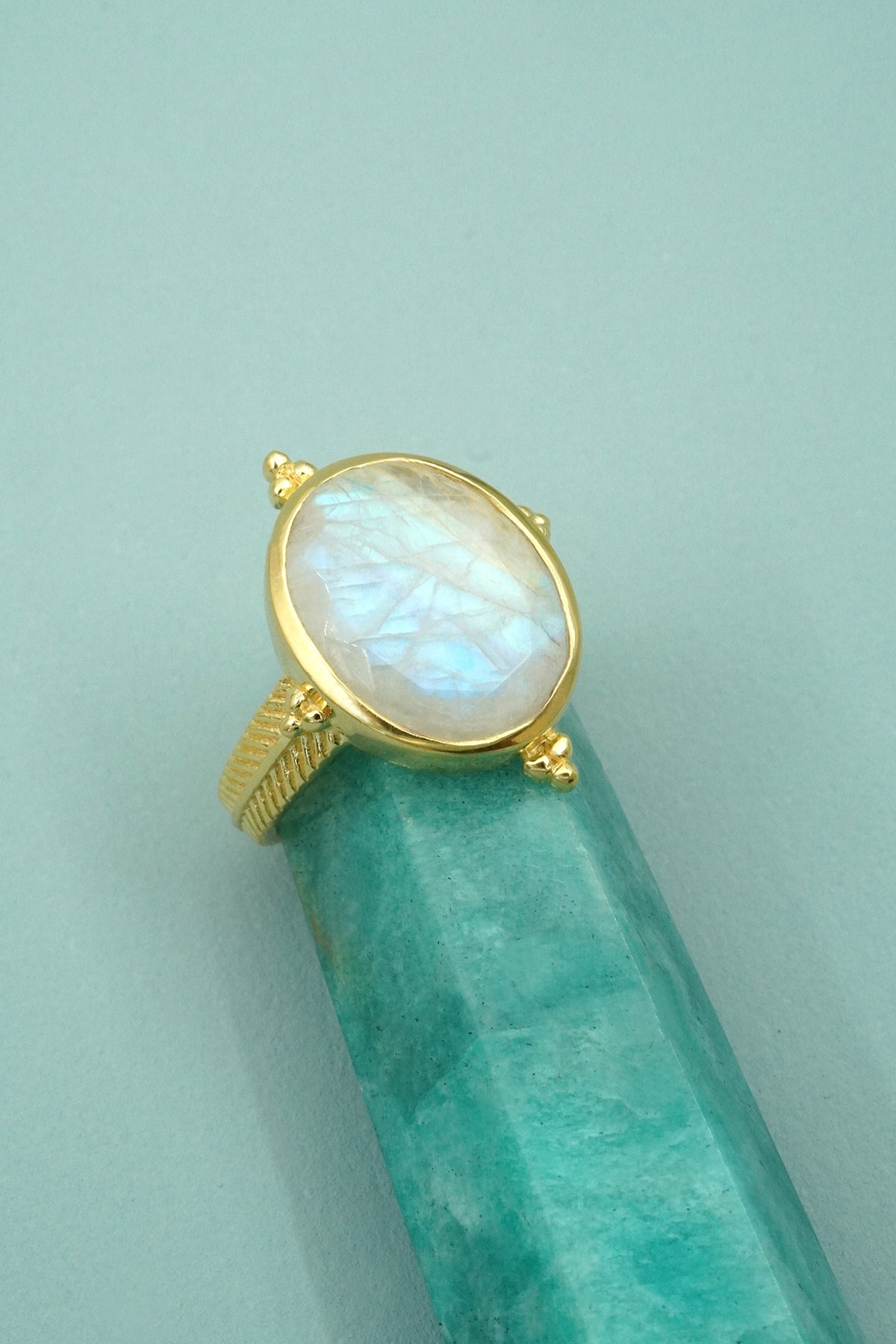 Guardian Angel Moonstone Ring | Cloud Nine Jewellery NZ