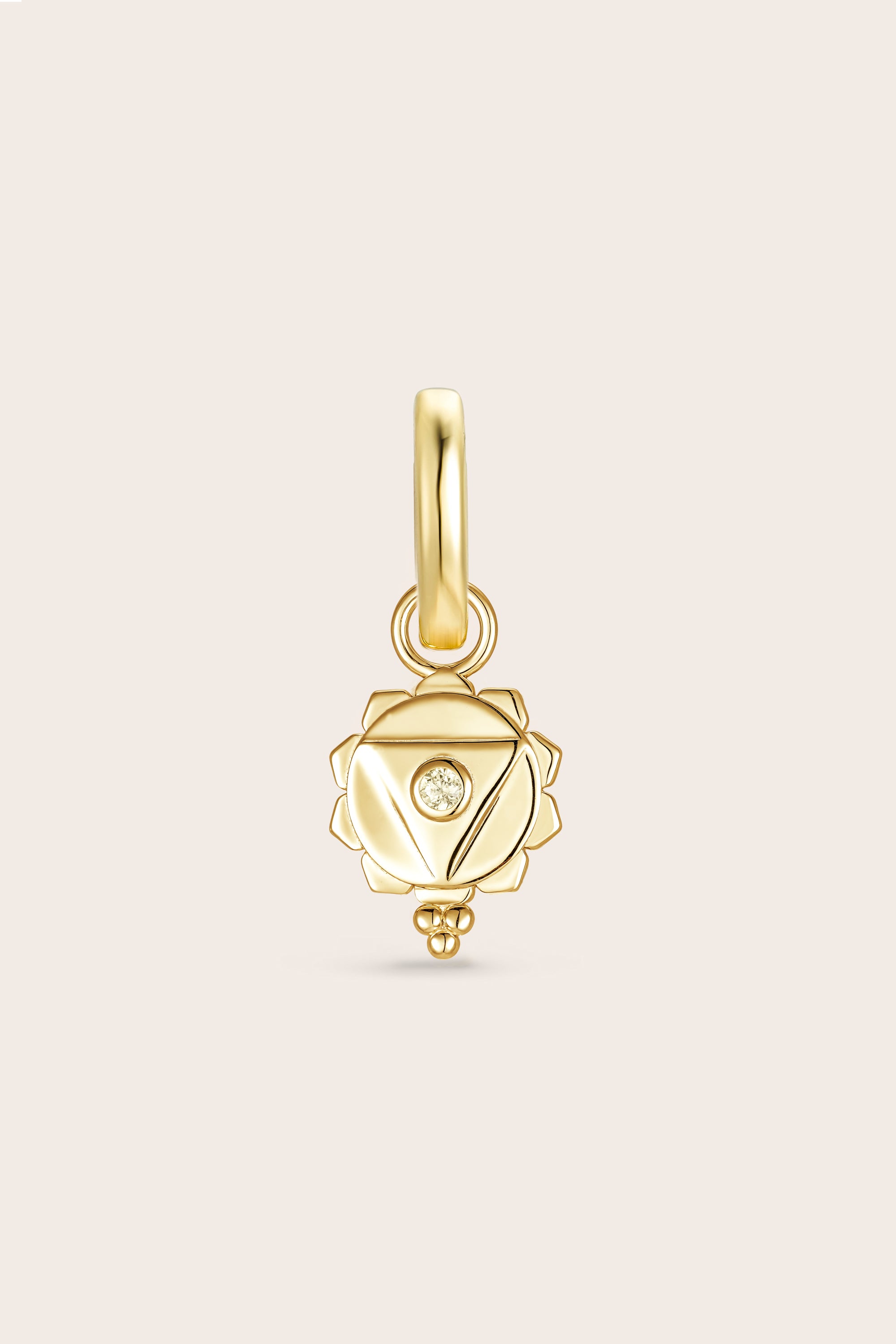 Solar Plexus Chakra Charm |Gold Meaningful Charm Jewellery NZ