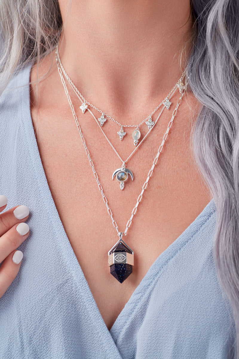 Guardian of the Night Necklace - Silver - Cloud Nine Jewels