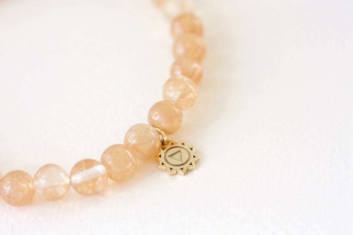 Solar Plexus Chakra Bracelet Gold - Cloud Nine Jewels